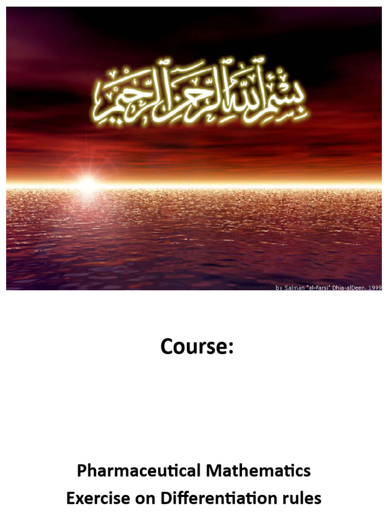 Lec 20 - Exercisedifferentation Rules | PDF | Computers