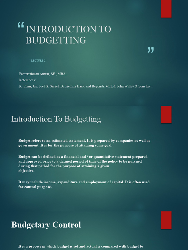 Budgeting Basics for Managers | PDF | Business | Economies