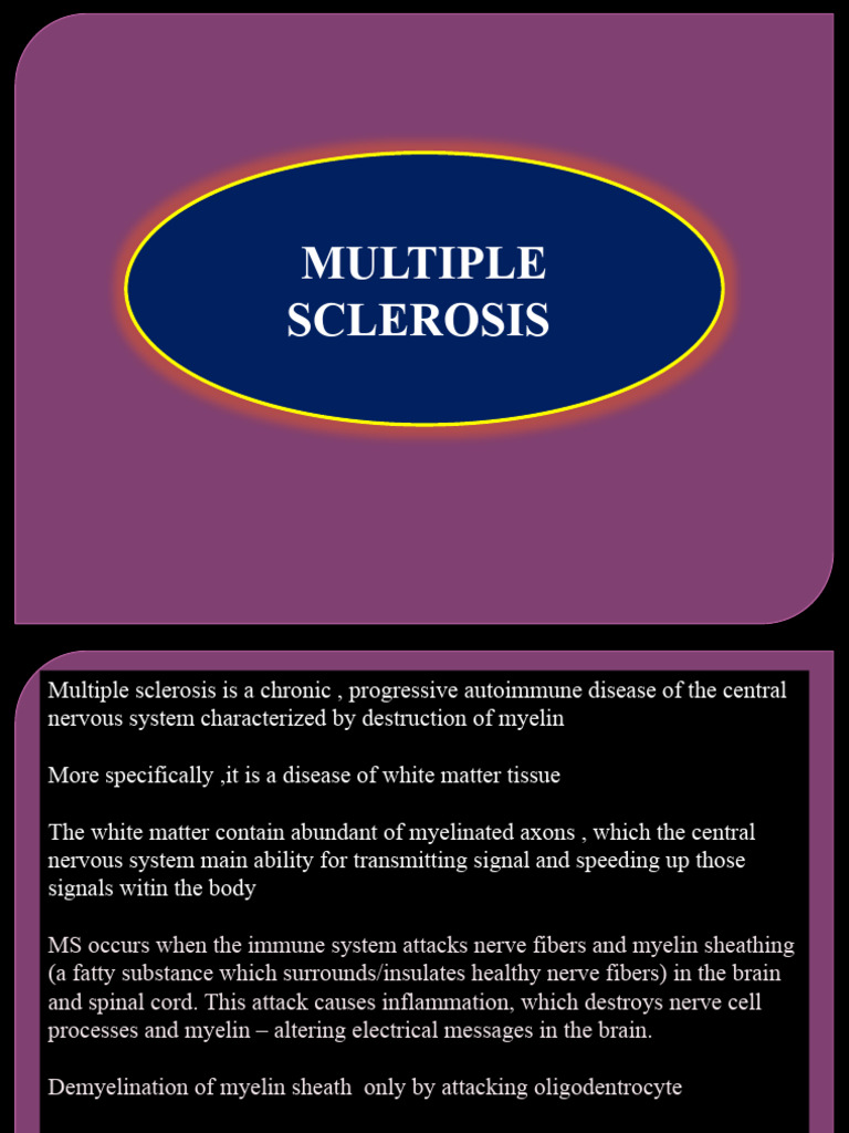 Multiple Sclerosis | PDF | Multiple Sclerosis | Myelin