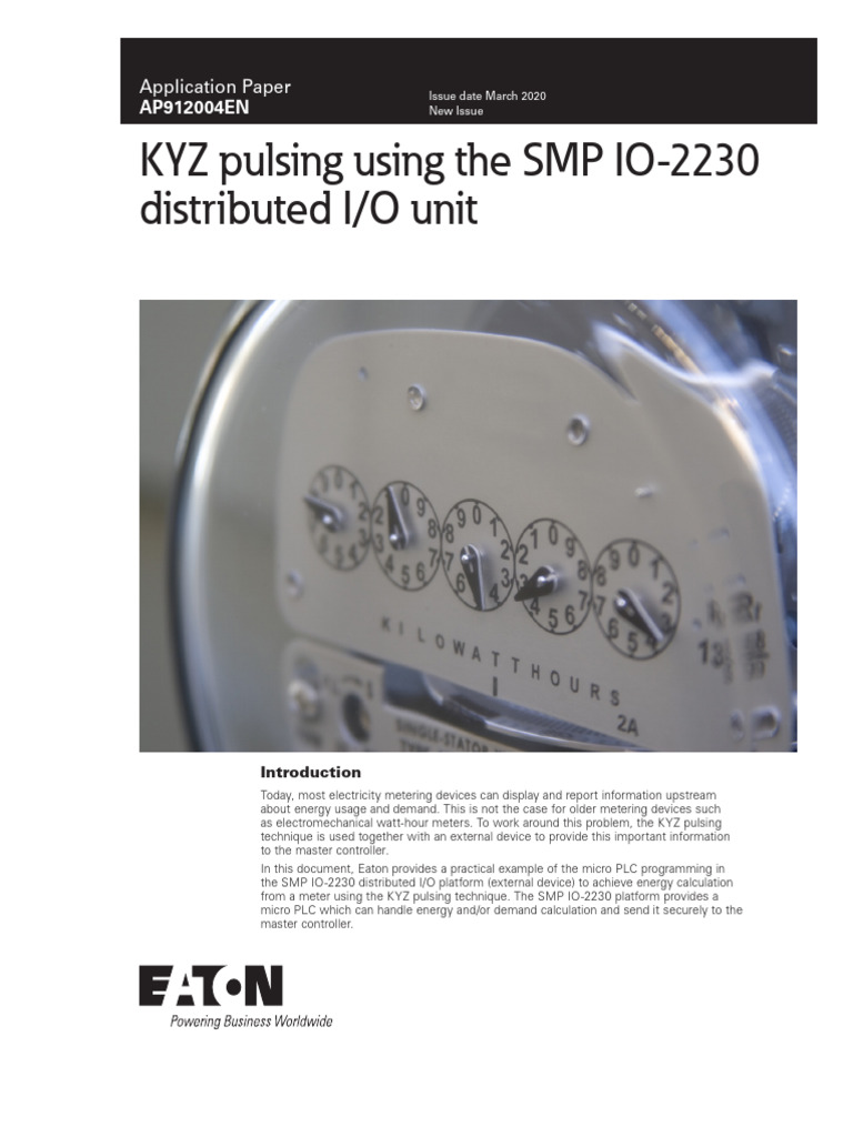 SMP Io 2230 Platform Kyz Pulsing Ap912004en | PDF | Programmable Logic ...