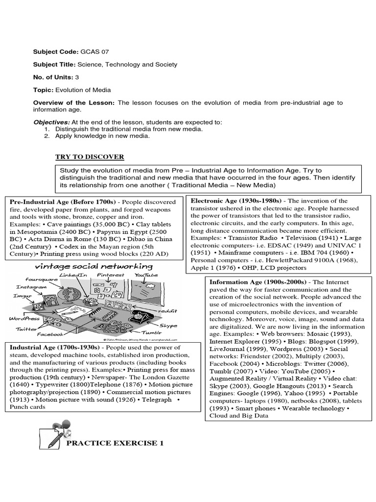 Module in STS | PDF | New Media | Telephone