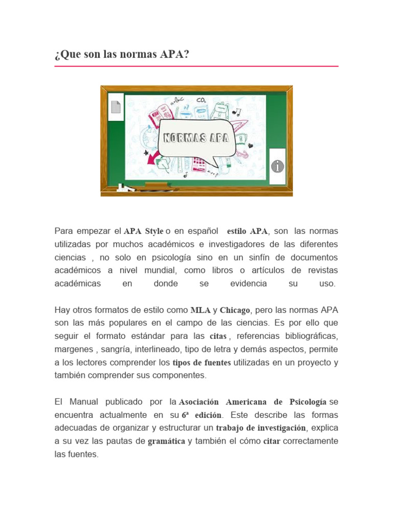 Normas APA: Guía Completa y Ejemplos | PDF | Citación | Estilo apa