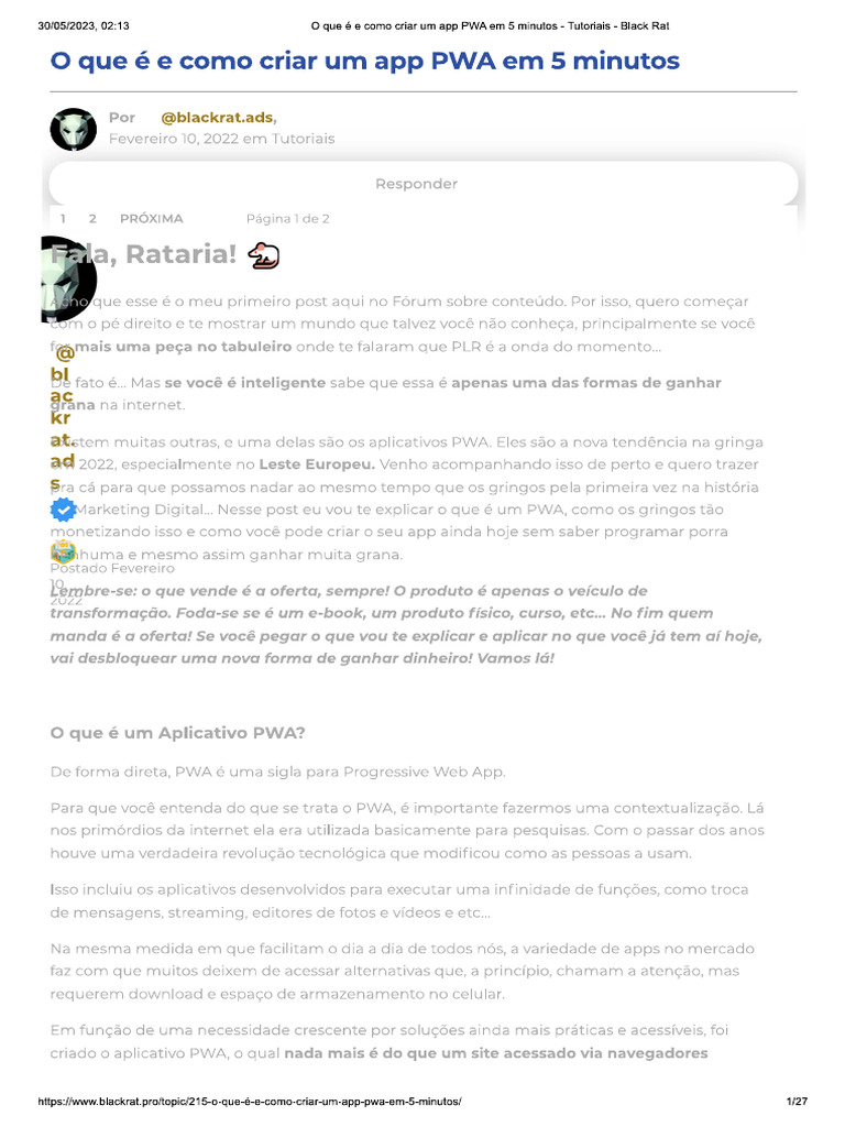 0A BlackRat PWA | PDF