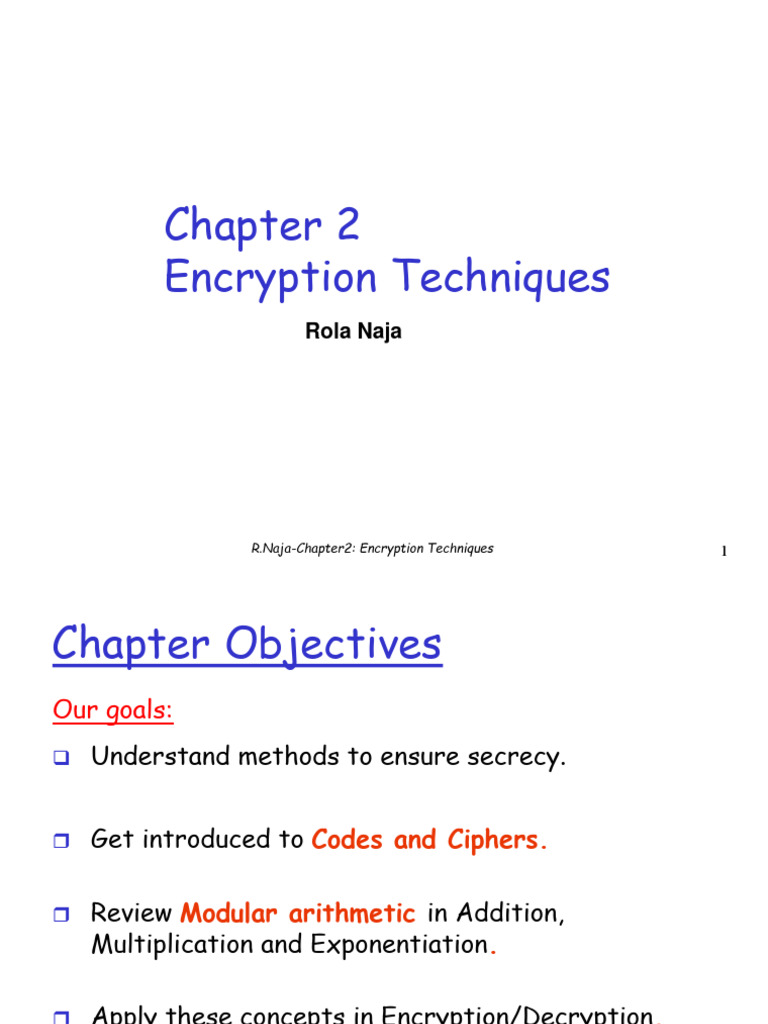 Security Chapter2 | PDF | Cryptography | Encryption