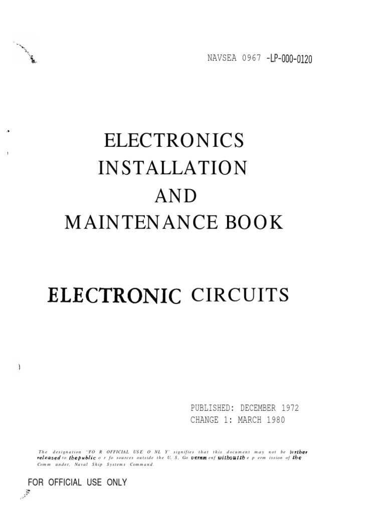 The Electronics Installation and Maintenance (Navy - 1980) | PDF ...