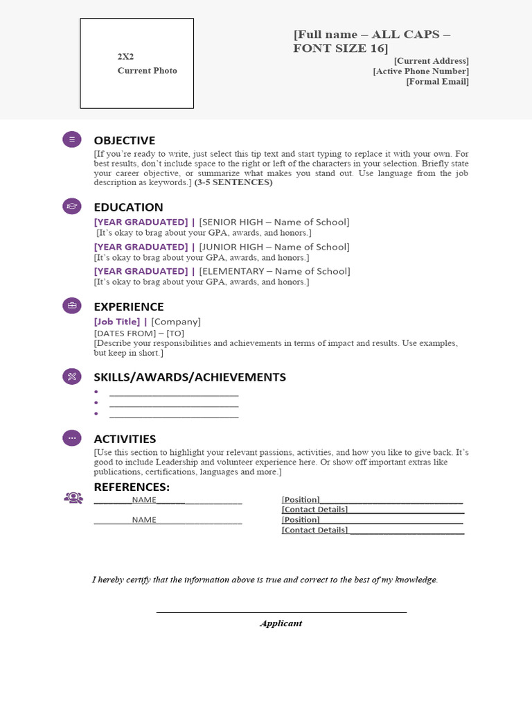 Resume Work-Immersion | PDF