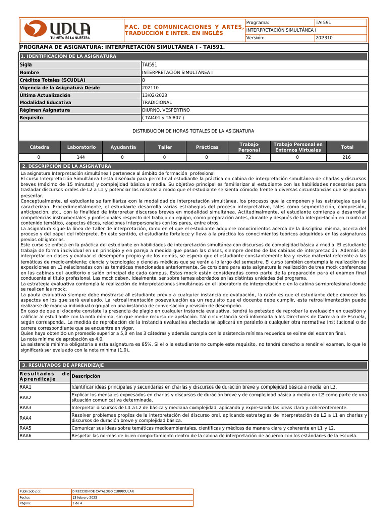 Tai 591 | PDF | Evaluación | Aprendizaje