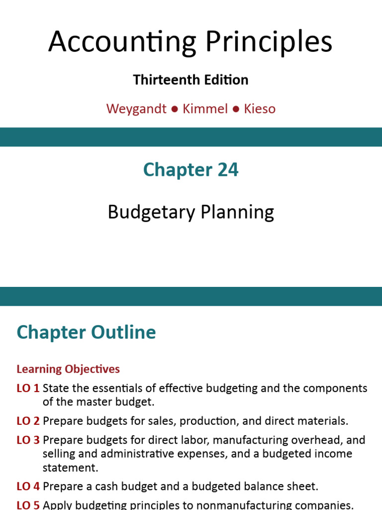 Ch24 Budgetary Planning | PDF | Budget | Depreciation