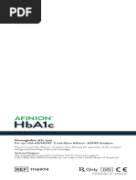 SOP Abbott Afinion 2 | PDF | Glycated Hemoglobin | Diabetes