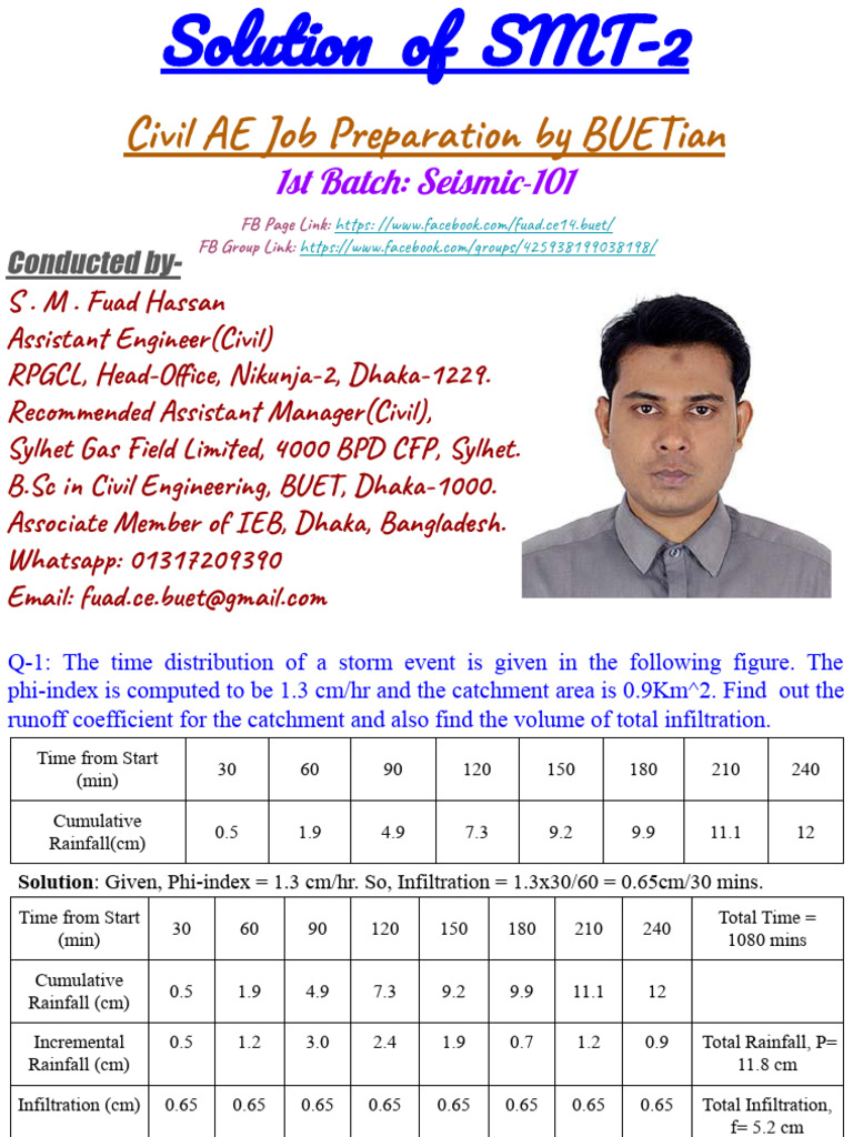 SMT-2 Department Part Solution | PDF | Irrigation | Discharge (Hydrology)