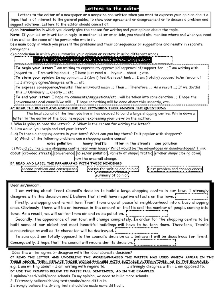 Writing Effective Letters to the Editor | PDF | Letter To The Editor