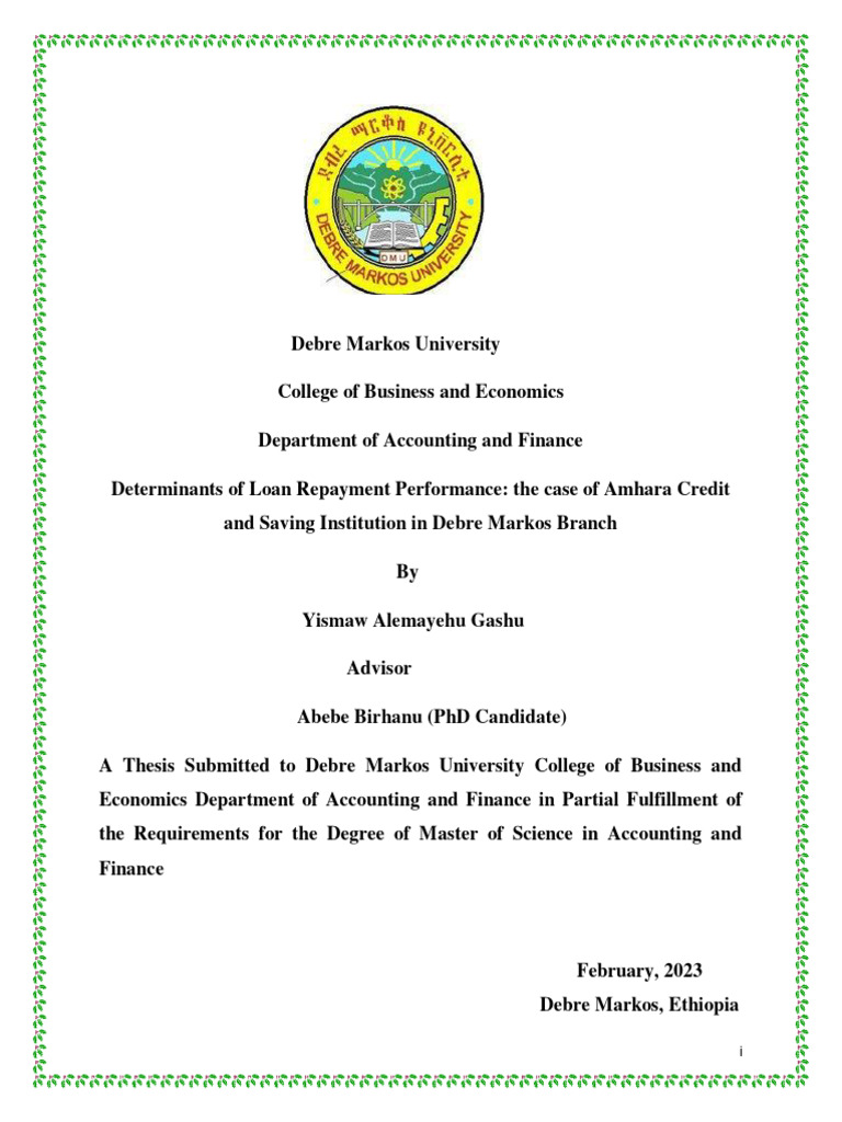 Yismaw Last Paper | PDF