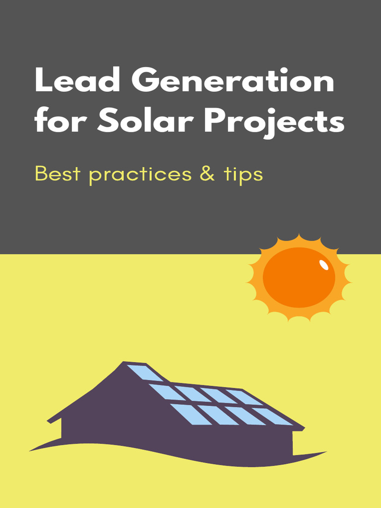 Solar Lead Generation Strategies Guide | PDF | Search Engine ...