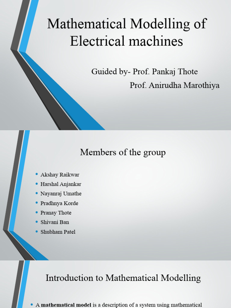 Mathematical Modelling of Electrical Machines 2013 Ver | PDF ...