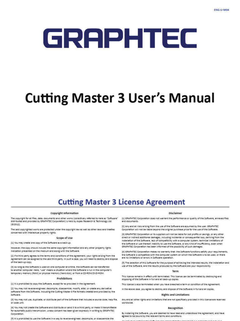 Cutting Master 3 User's Manual | PDF | Adobe Creative Suite ...