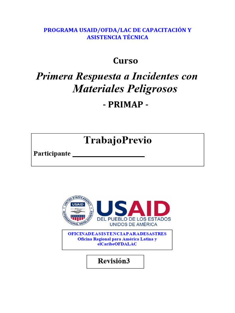 TP Primap | PDF | Mercancías peligrosas | Contaminación