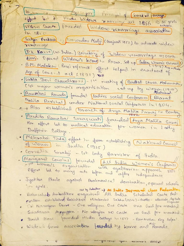 History Short Notes Part 1 | PDF