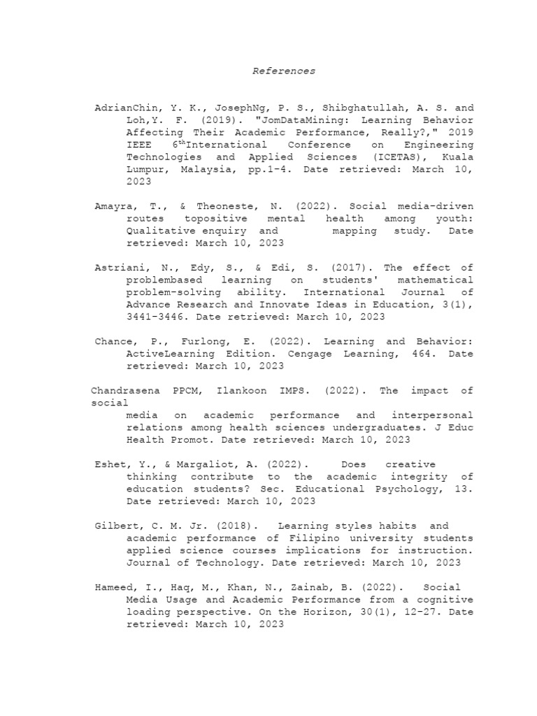 References | PDF | Learning | Popular Culture & Media Studies