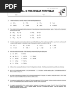 Empirical Formula Questions | PDF | Mole (Unit) | Molecules
