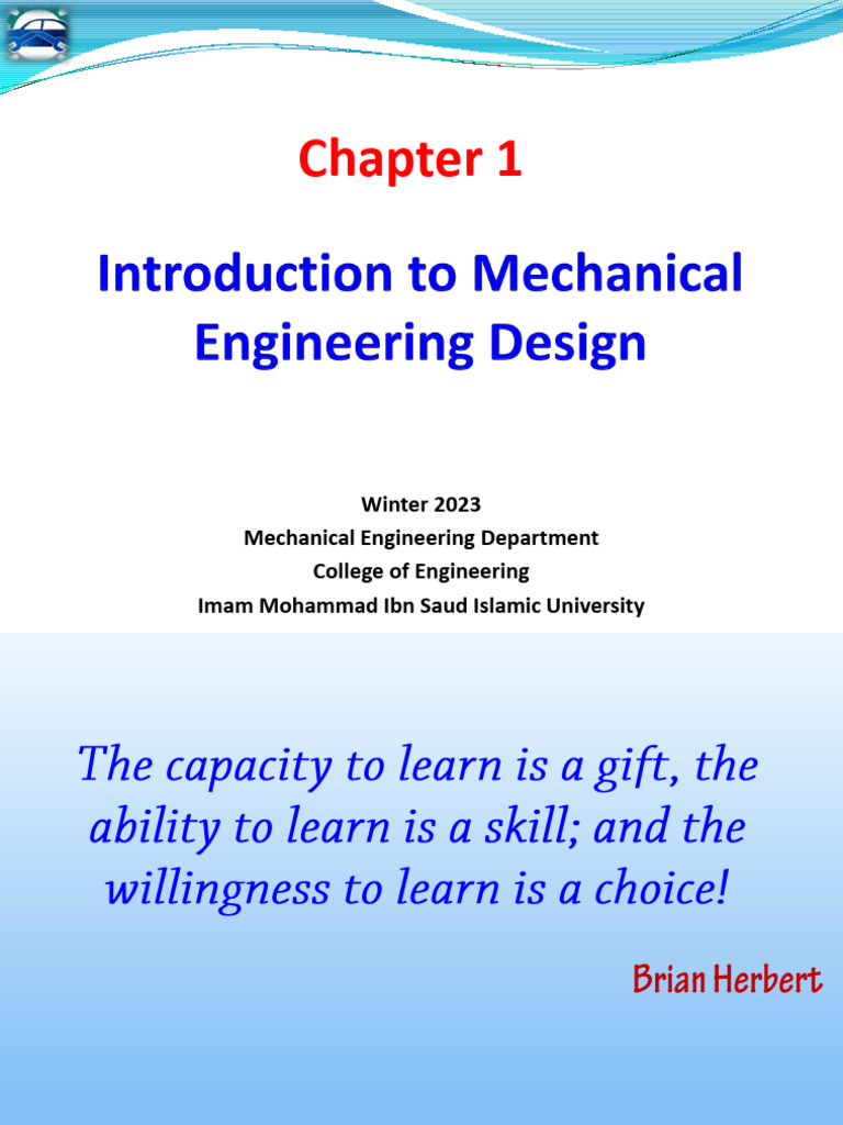 Chapter 1 Introduction To Mechanical Design 2 | PDF