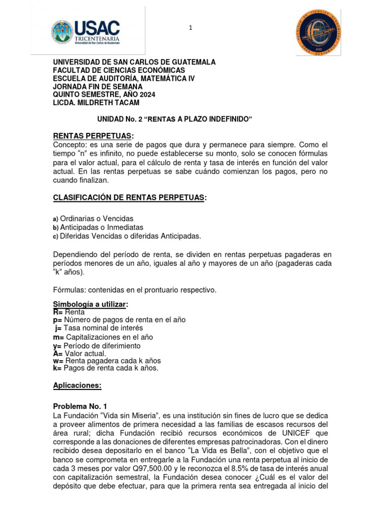 UNIDAD No. 2 | PDF | Interés | Bancos