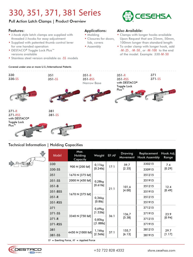 351 Clamps | PDF | Screw | Tools