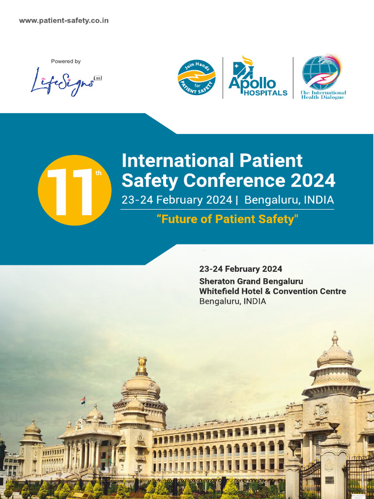 11 TH IPSC Conference Brochure | PDF | Patient Safety | Health Care