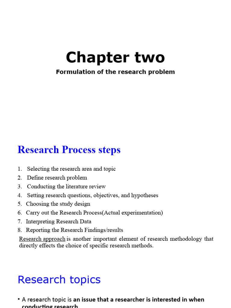 Chapter Two | PDF | Hypothesis | Data