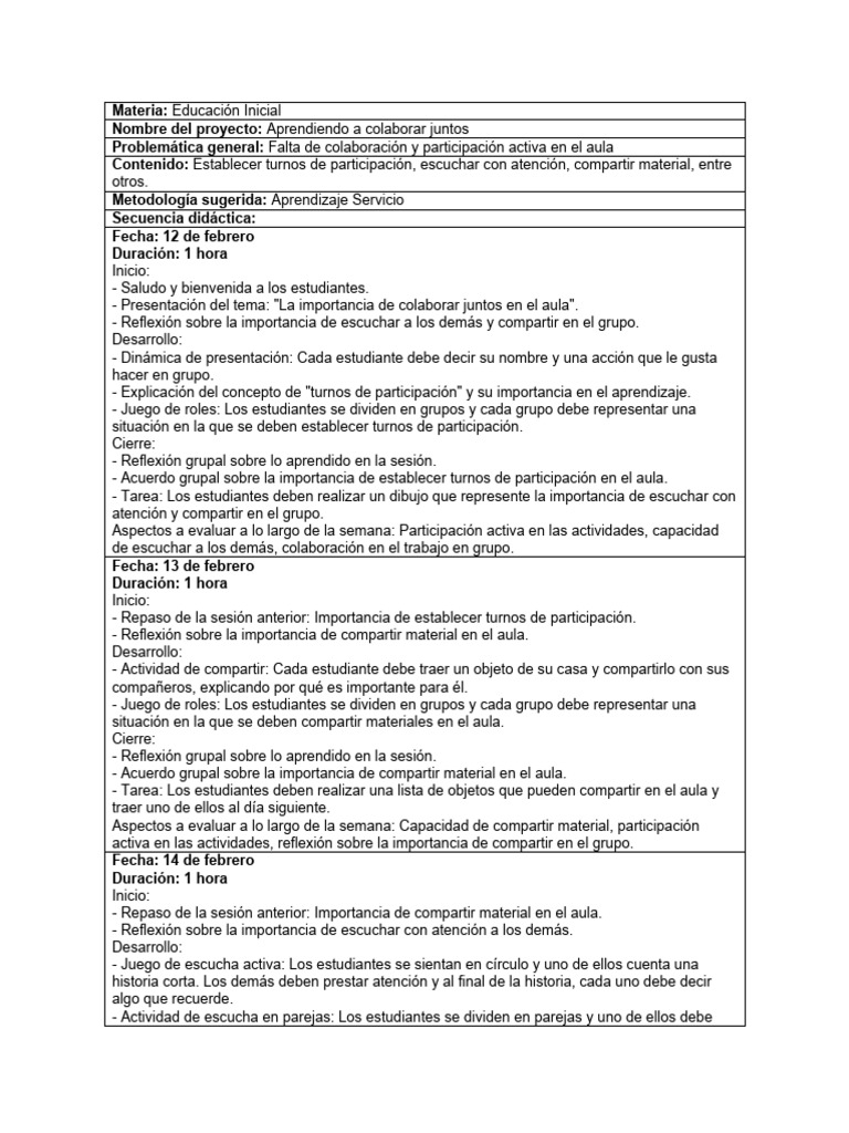FHC Primero Preescolar Semana 22 | PDF | Educación de la primera infancia | Salón de clases