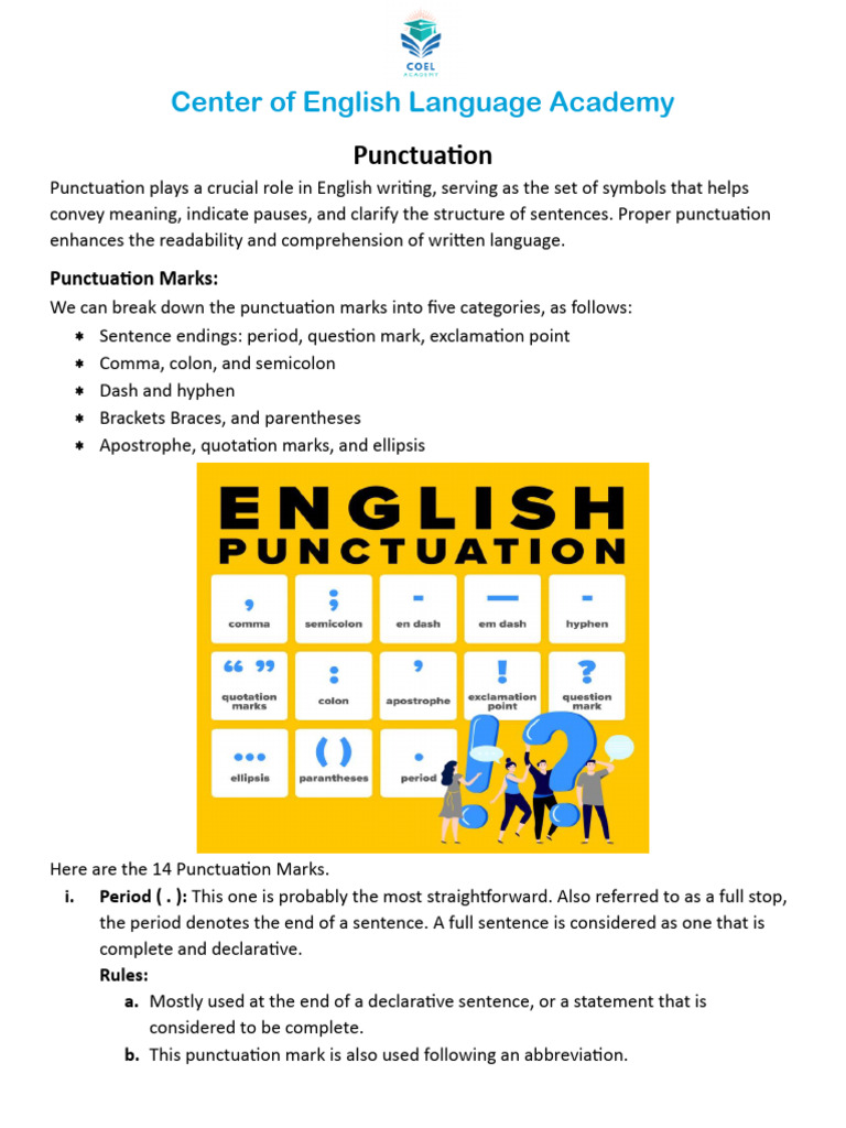 Punctuations | PDF | Ellipsis | Punctuation