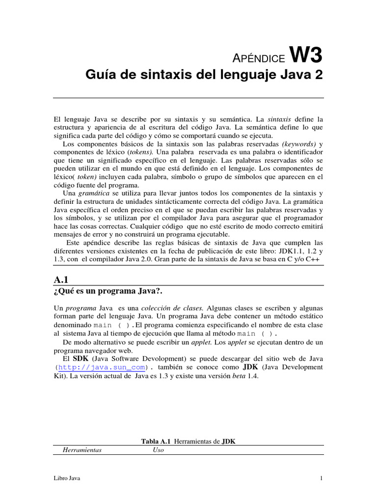 general_apendice3 | PDF | Java (lenguaje de programación) | Lenguaje de programación