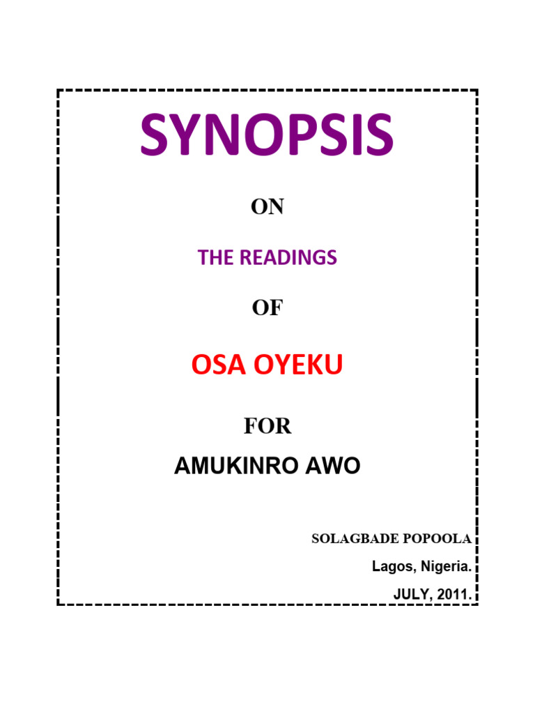 153 Osa Oyeku | PDF
