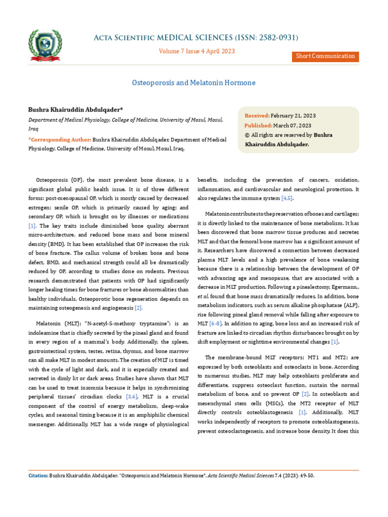 Asms 07 1504 | PDF | Bone | Osteoporosis