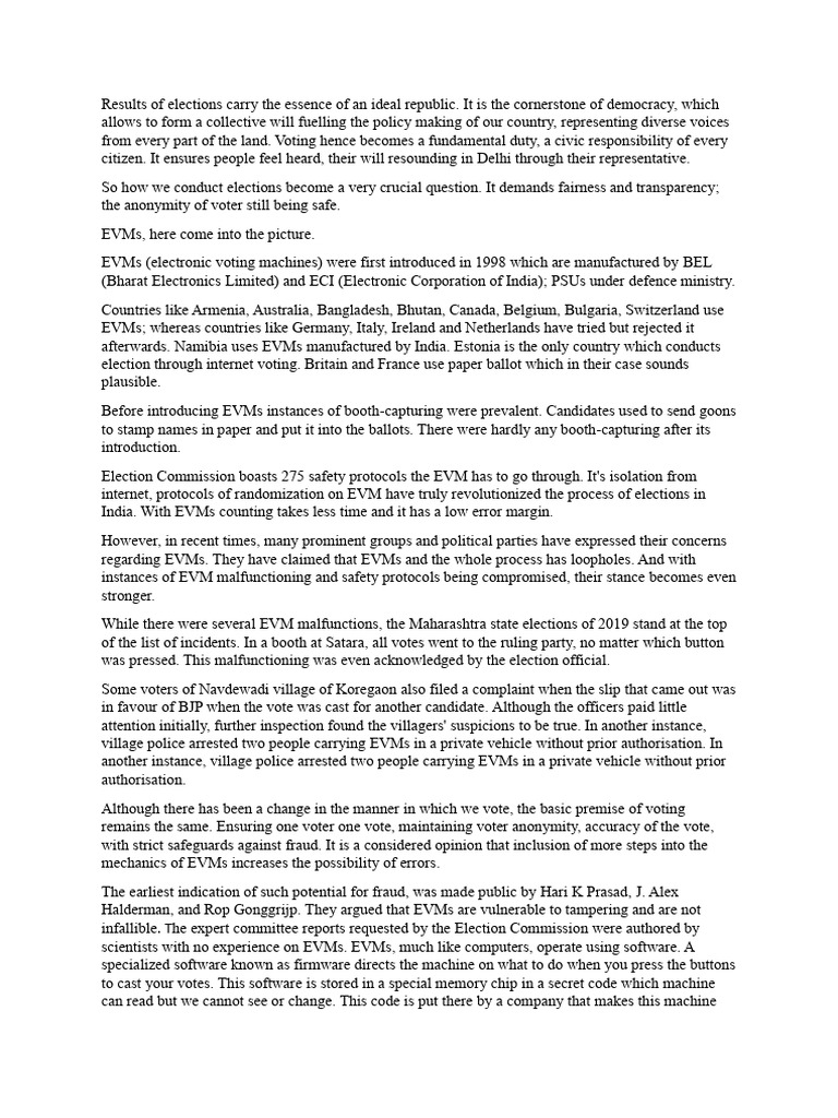 Electronic Voting Machines | PDF | Electronic Voting | Voting