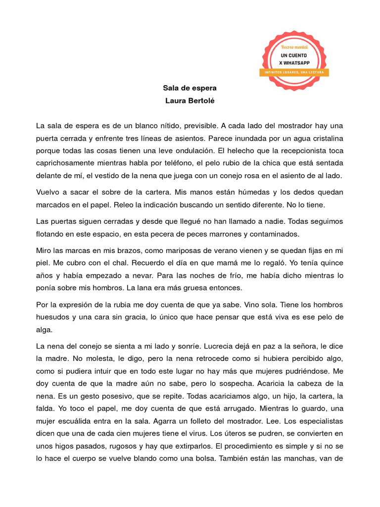 Sala de Espera - Laura Bertolé | PDF
