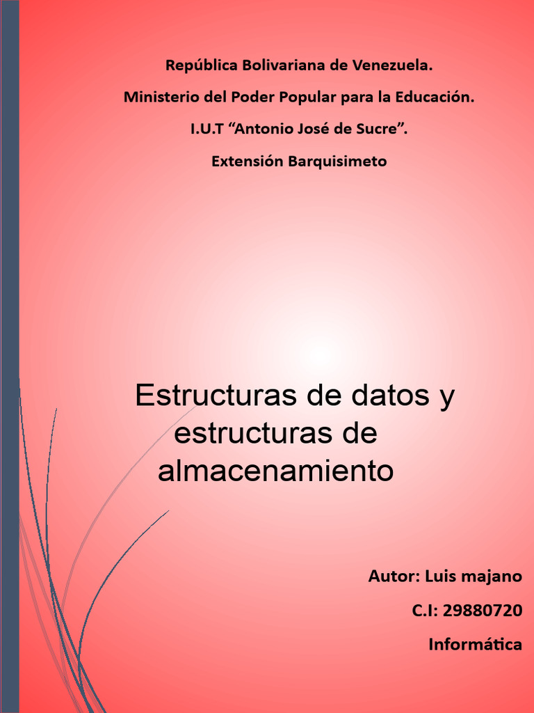 Estructura de Datos | PDF | Programación | Programa de computadora