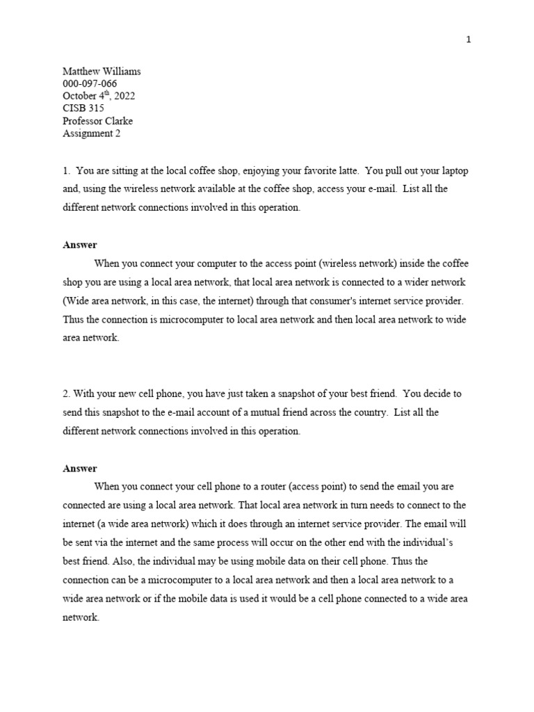 Network Connections and Protocols Explained | PDF | Osi Model | Network ...