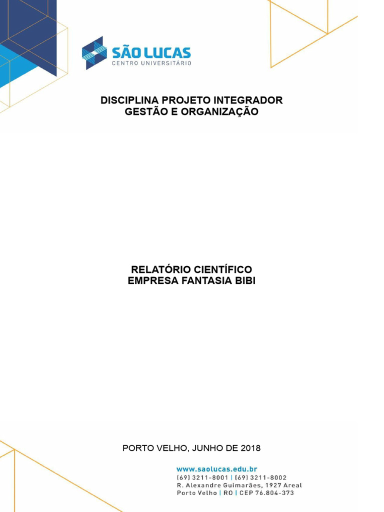 Relatório Científico PI - Modelo | PDF | Science | Cognição