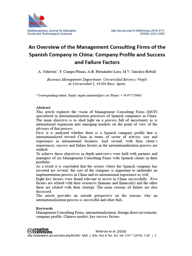 An Overview of The Management Consulting Firms of | PDF ...
