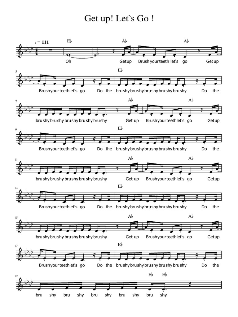 Get Up! Let's Go! | PDF