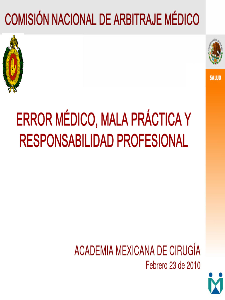 ERROR-MED-MALA-PRACT-AMC | PDF | Médico | Paciente