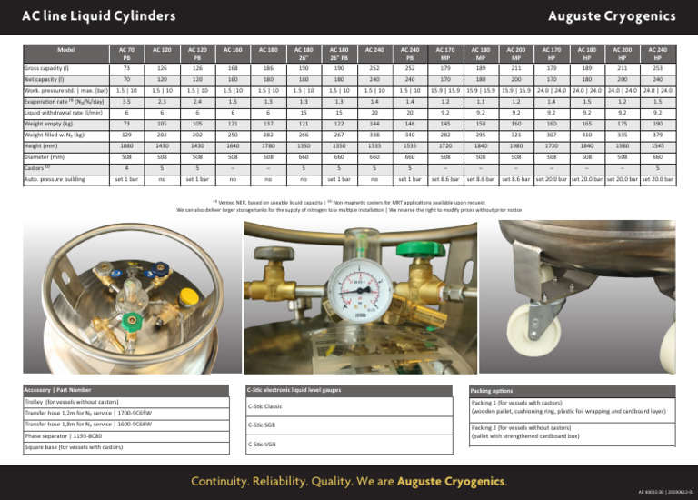 AC Liquid Cylinders Spec Sheet en AC40002.00-20200612-01 | PDF ...