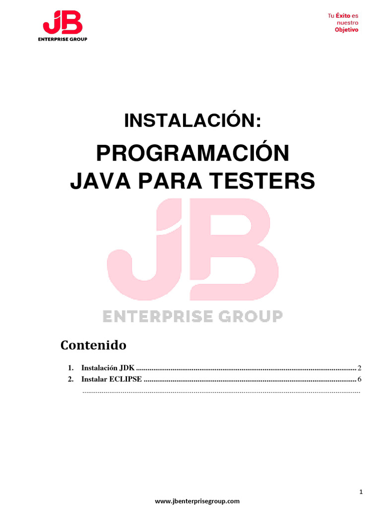 Manual Instalacion Programacion para Testers v2202 | PDF | Java ...