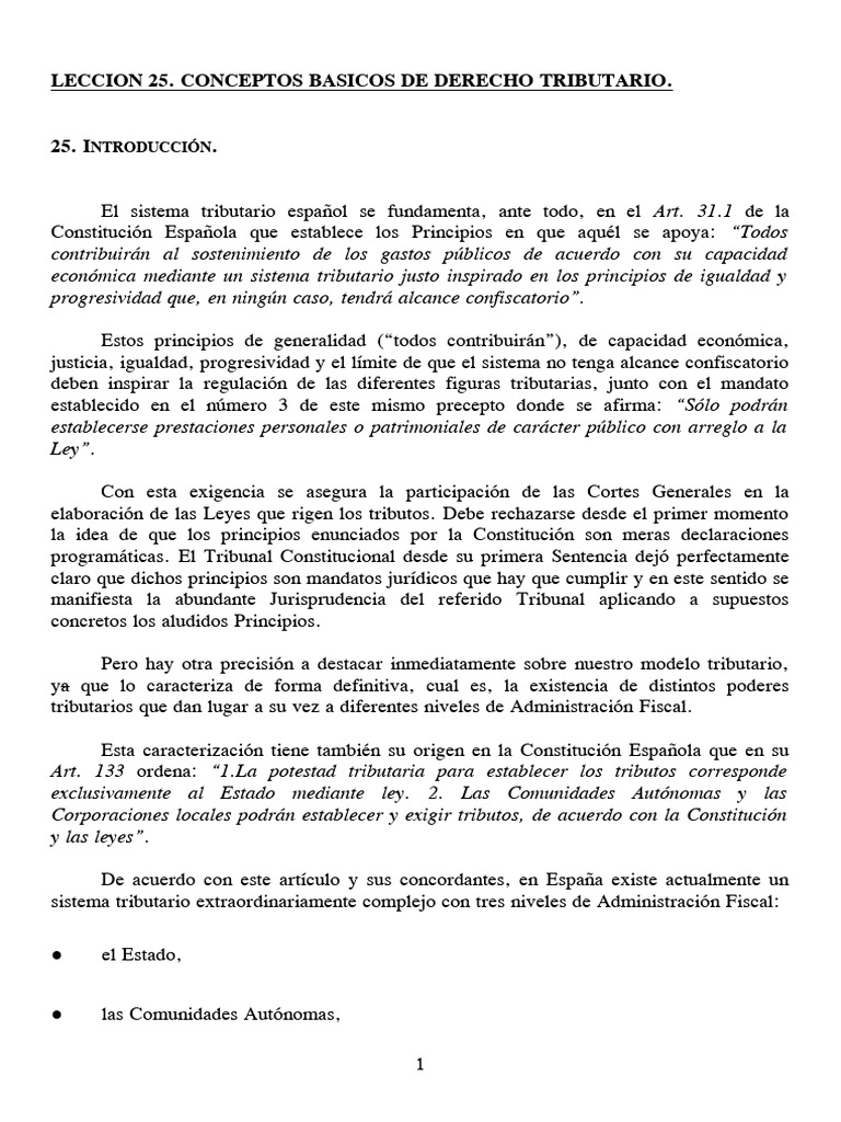 Icjc Leccion 25 Conceptos Basicos de Derecho Tributario | Descargar ...