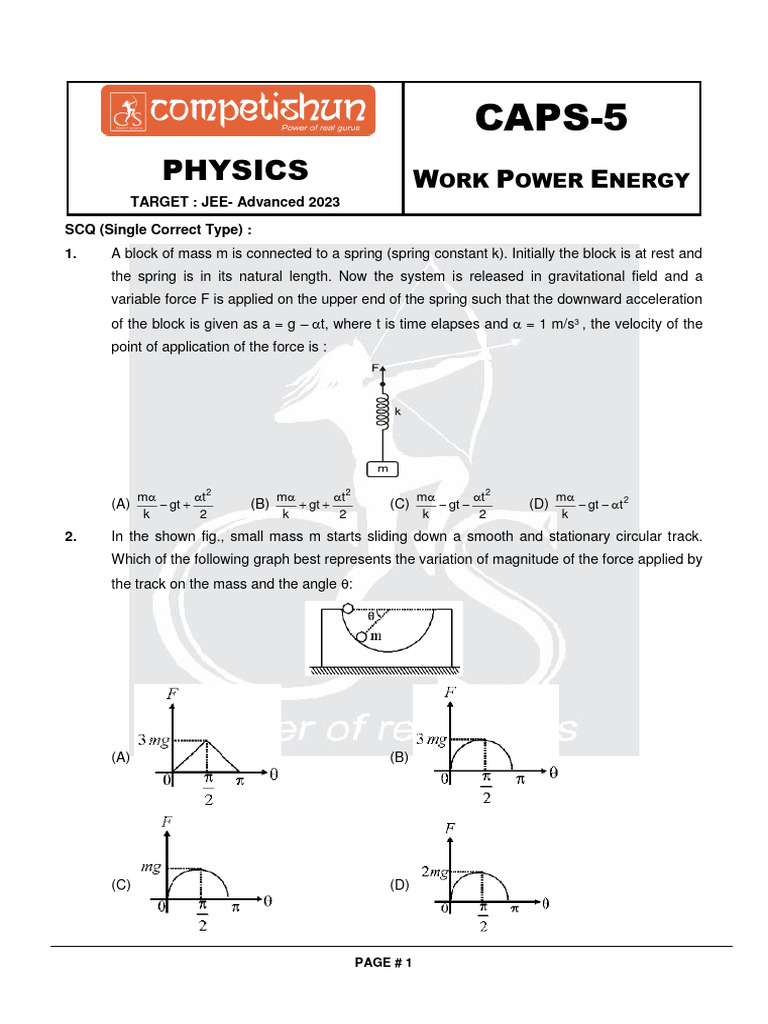 Caps 5 | PDF | Force | Potential Energy