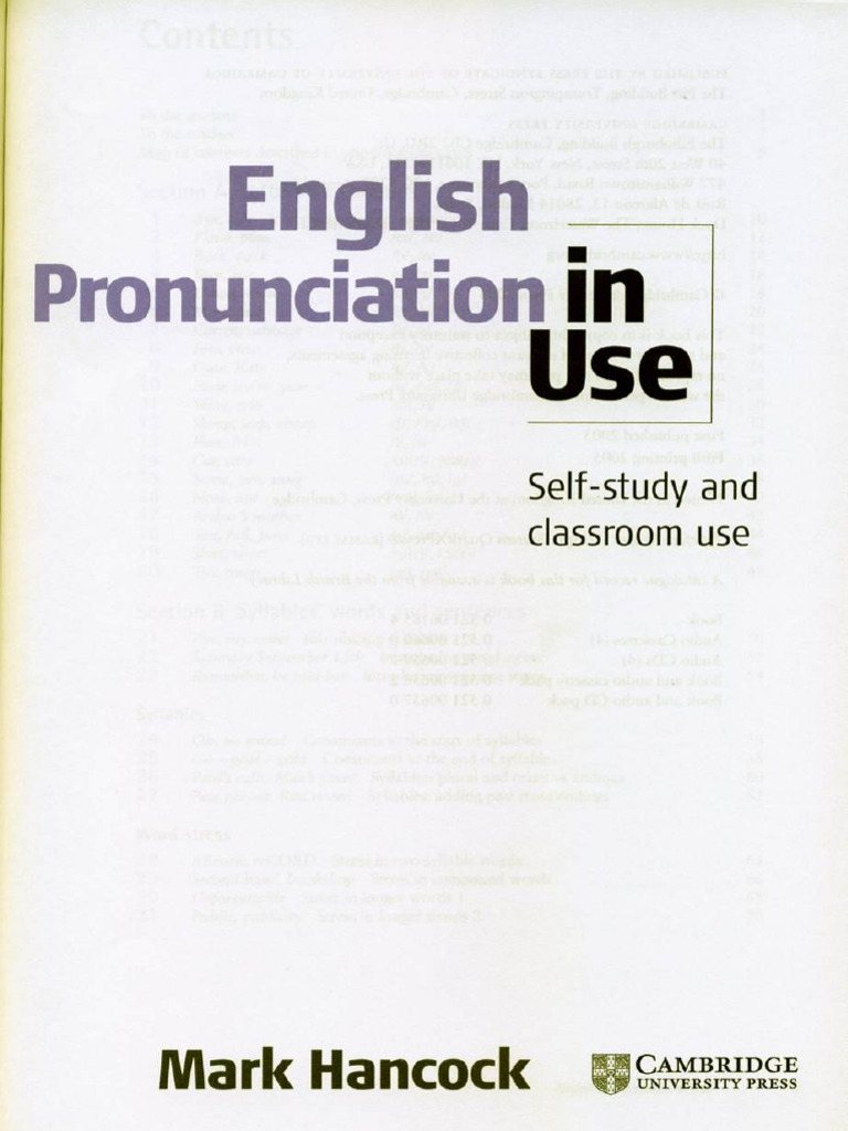 English Pronunciation in Use - Edit | PDF