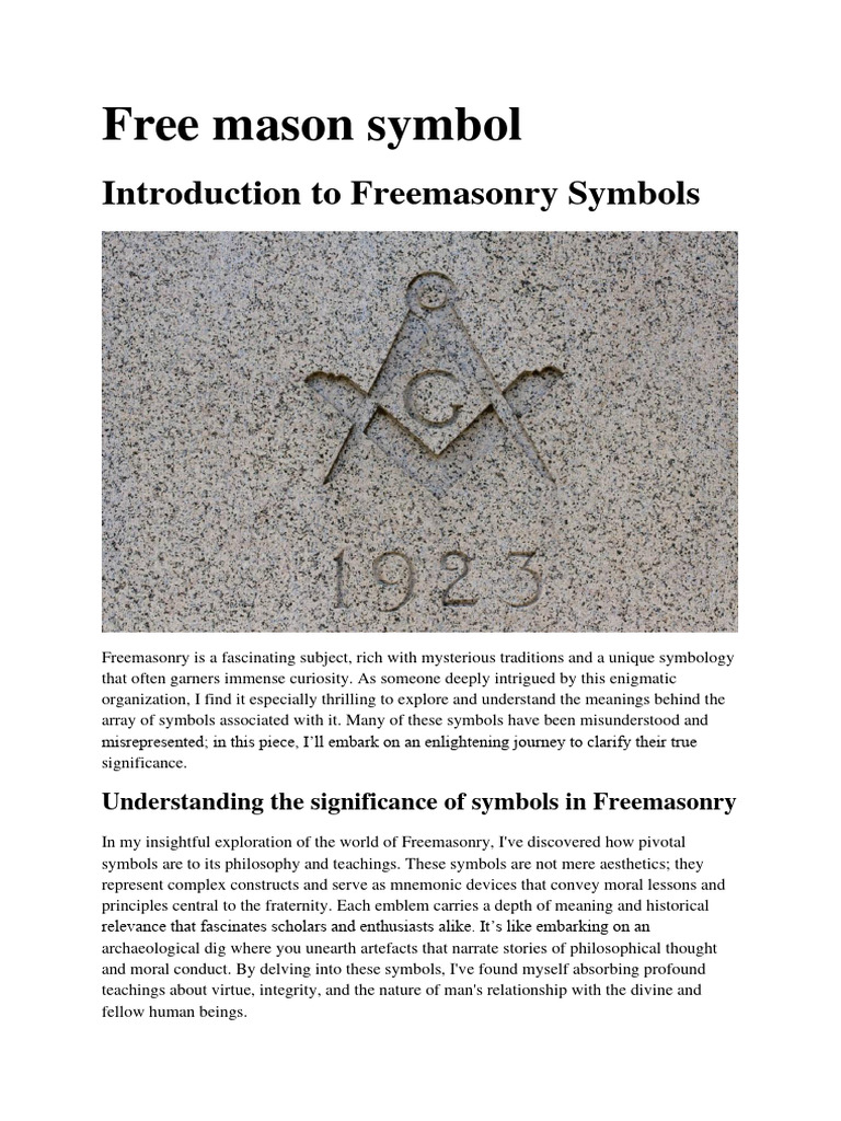 Free Mason Symbol | PDF