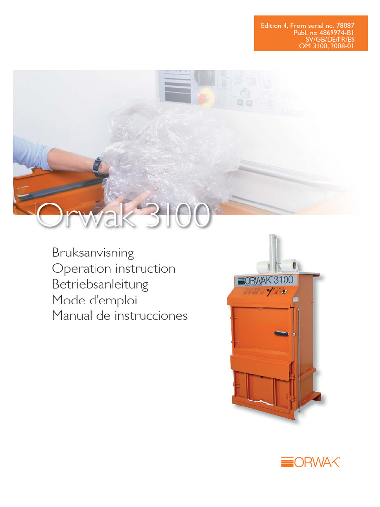 Manual Orwac 3100 | PDF