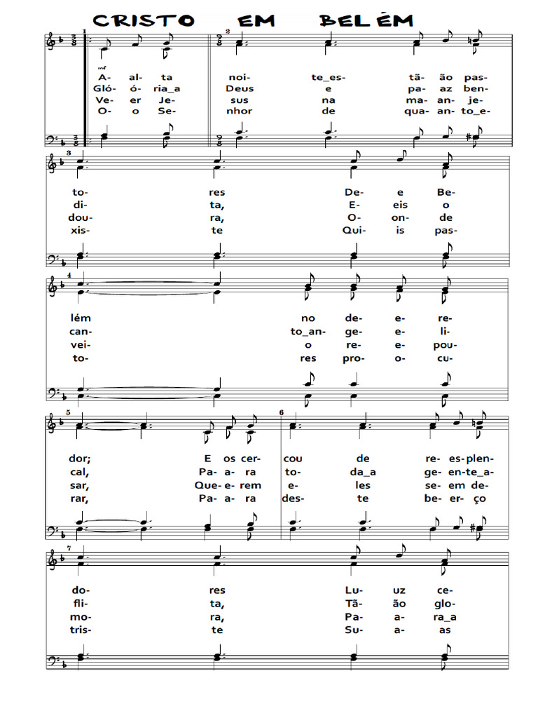 Partitura Cristo em Belém | PDF