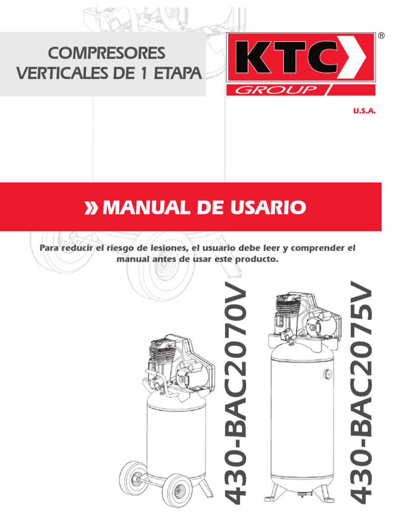 Manual Compresor 1 | Descargar gratis PDF | Fusible (Eléctrico) | Neumático